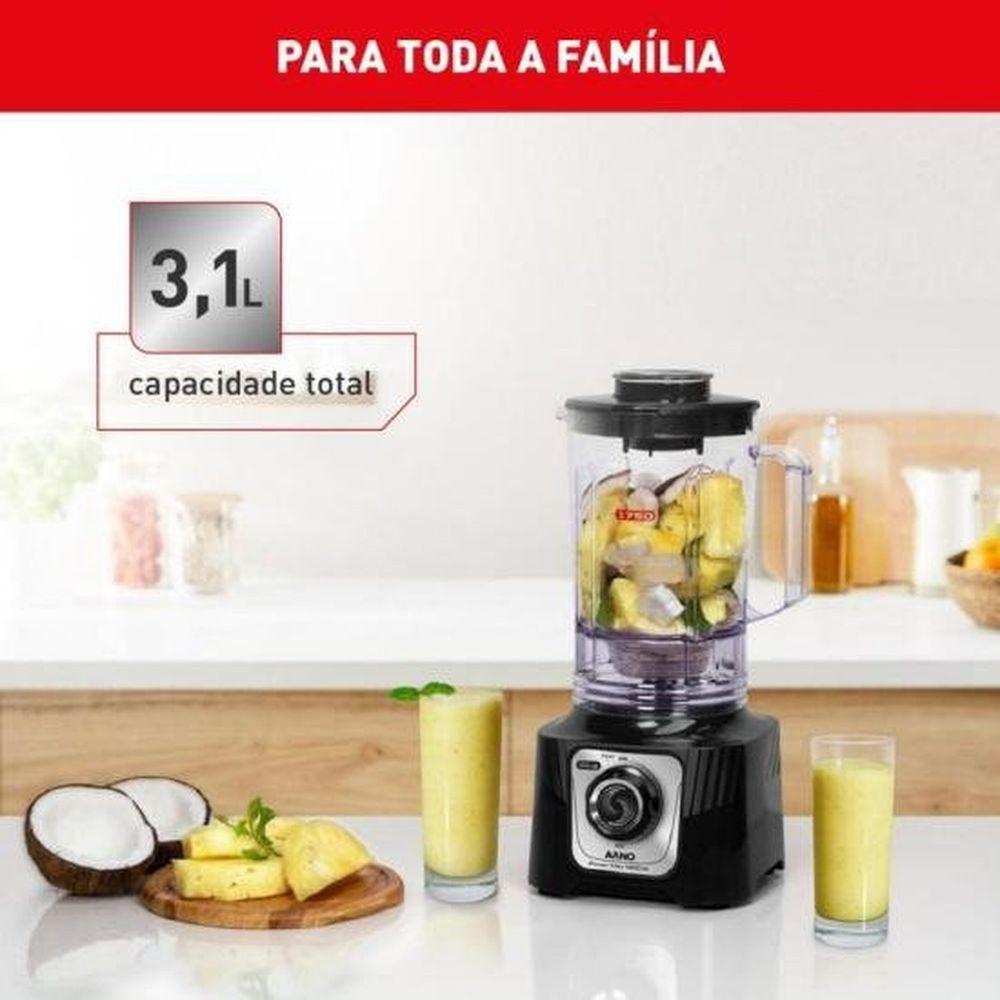 Liquidificador Arno Power Max 1400w Preto 110v - Carrefour