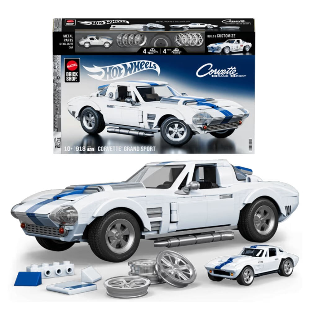 Blocos De Montar - Hot Wheels - Corvette Grand Sport 63 - Mattel Brick ...