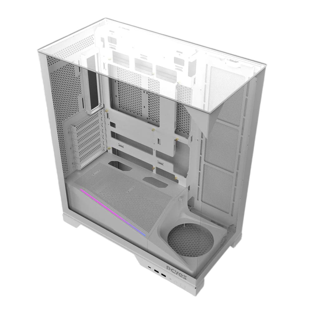Gabinete Gamer Pcyes Forcefield Dome White Ghost - Gffdwg - Carrefour