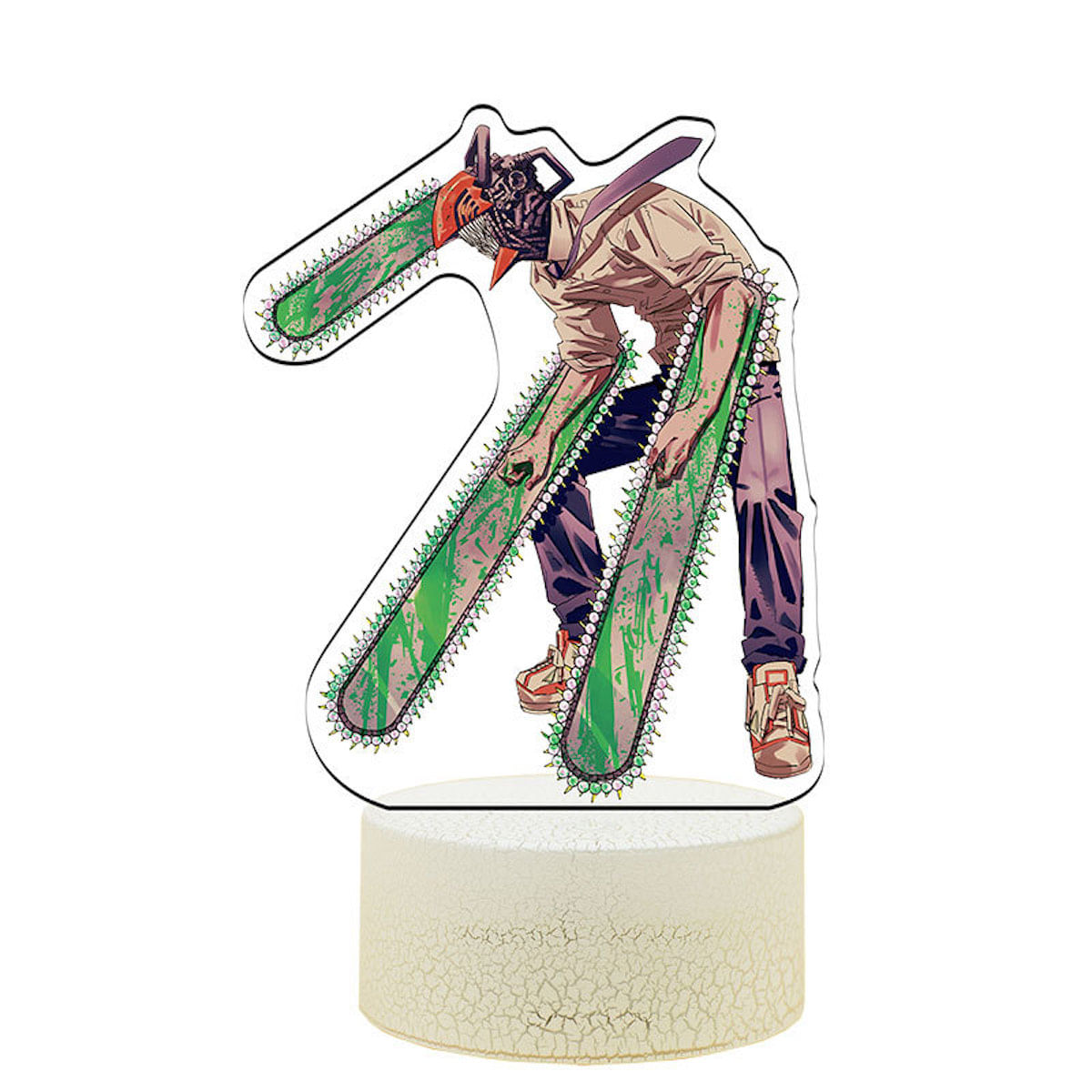 Lâmpada Night Light 3d Illusion Chainsaws Denji Anime Decor - Carrefour