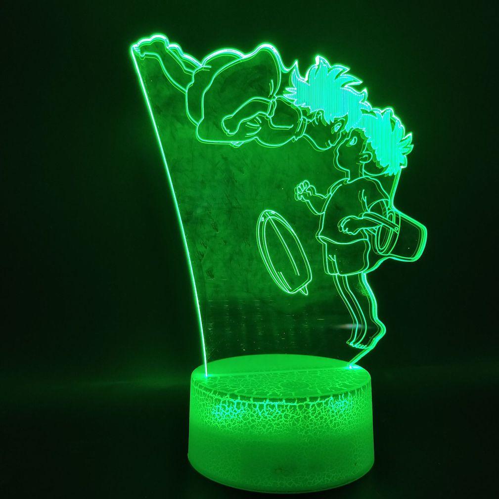 Lâmpada De Ilusão Led 3D Night Light Ponyo Cliff Com Mudança De Cores ...