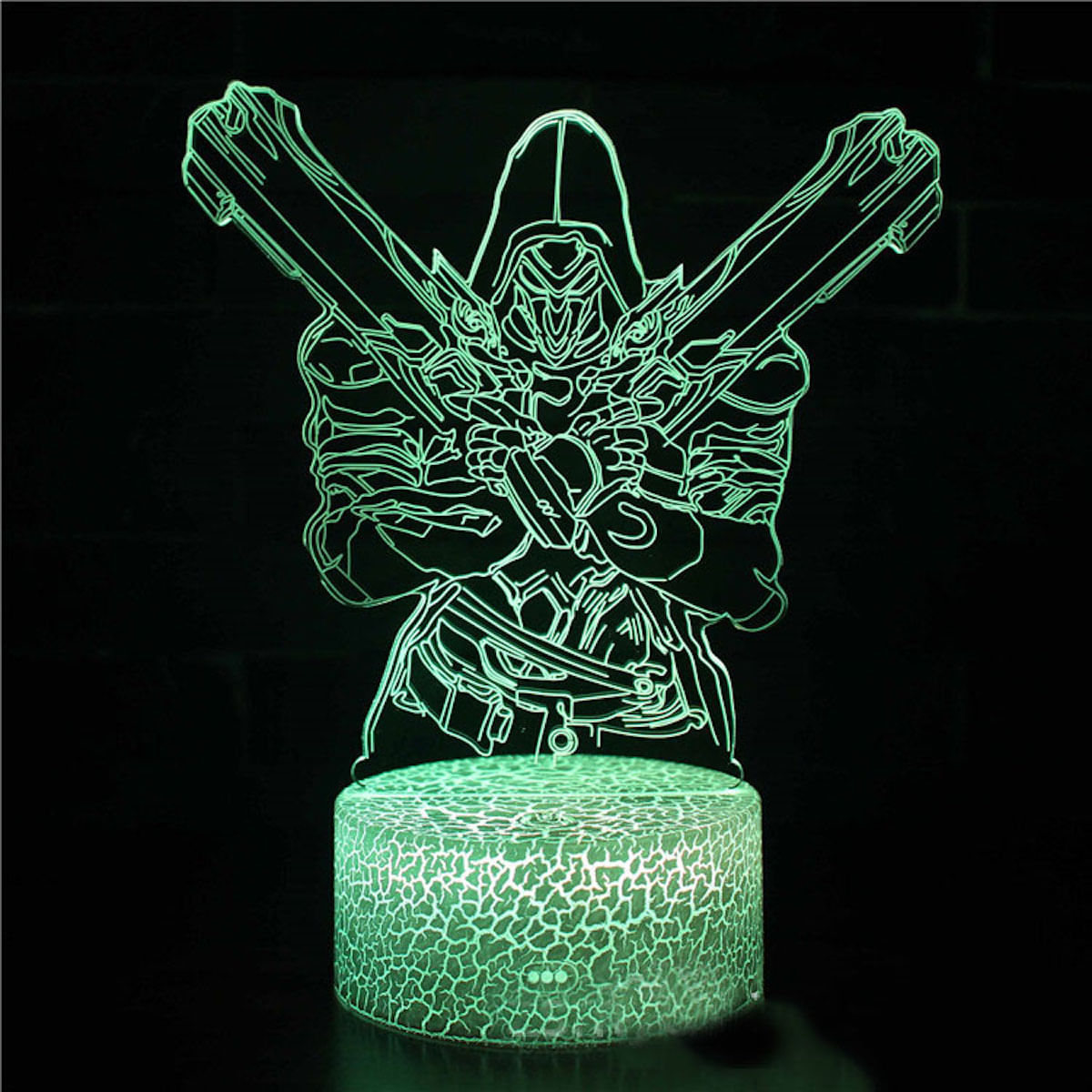 Lâmpada De Ilusão Led 3d Night Light Genji Overwatch Anime - Carrefour