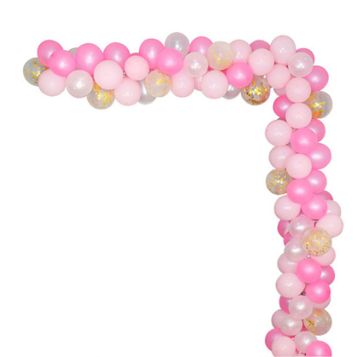 Kit De Balão Birthday Arch 113 Unidades De Confete De Látex Rosa ...