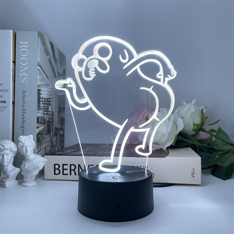 Luz Noturna 3d Led Adventure Time Jake's Dogs Color Changing - Carrefour