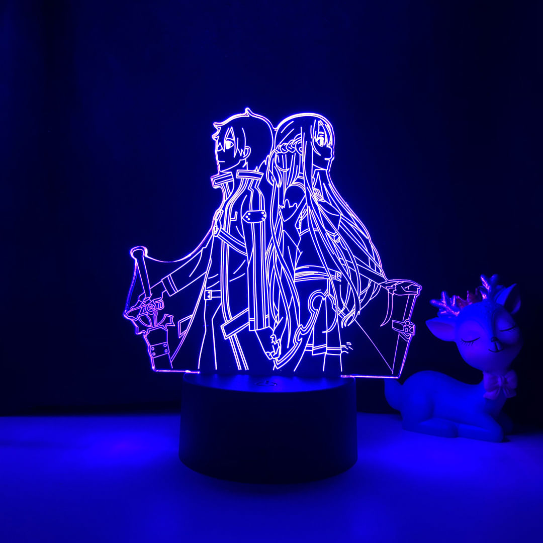 Luz Noturna Led 3d Sword Art Online Kirito Color Changing - Carrefour