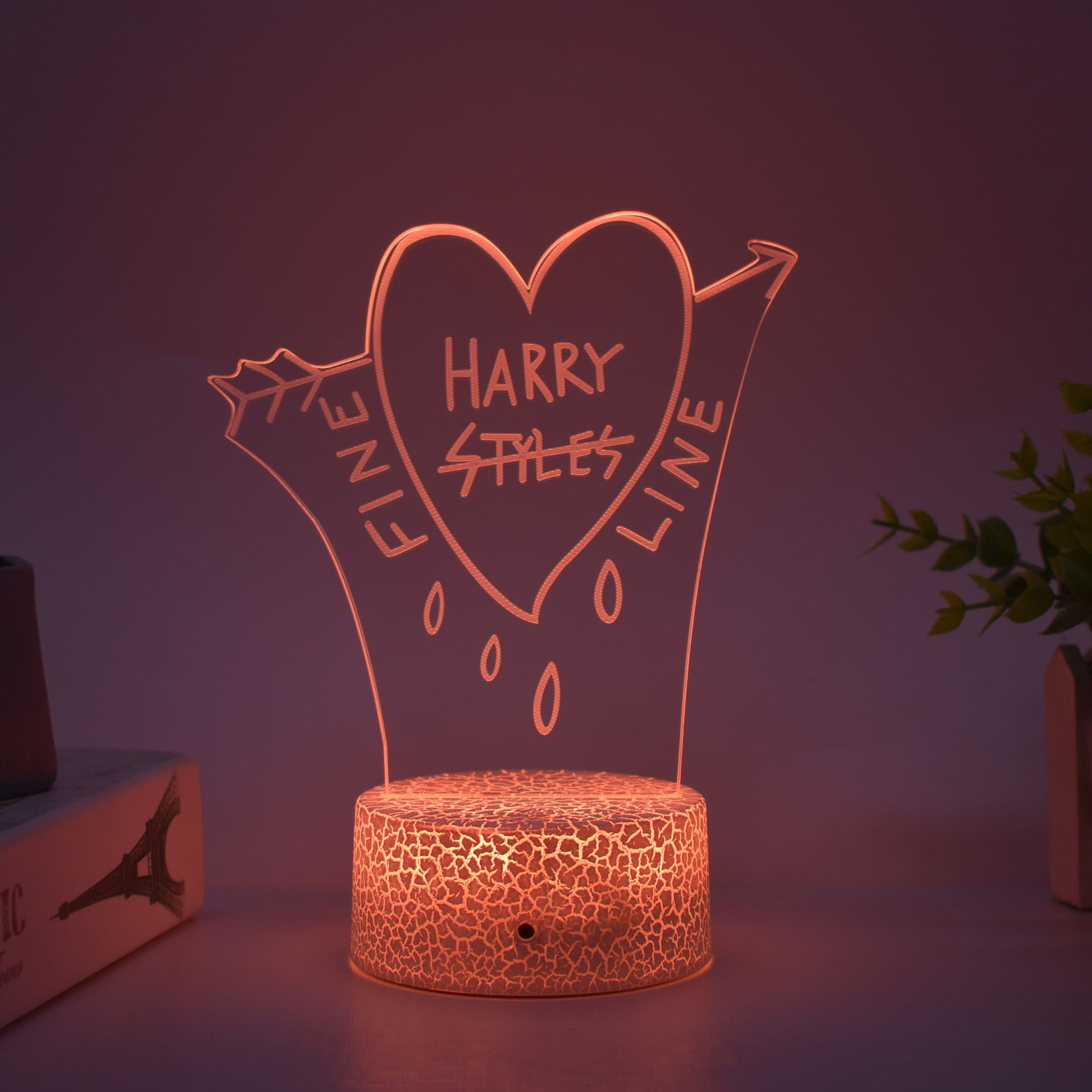 Luz Noturna Led 3d Harrys Styes Flechazos Color Changing - Carrefour
