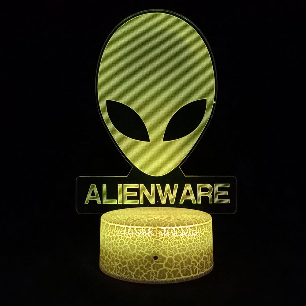 Luz Noturna Led 3d Aliens Alienwares Color Changing Kids - Carrefour