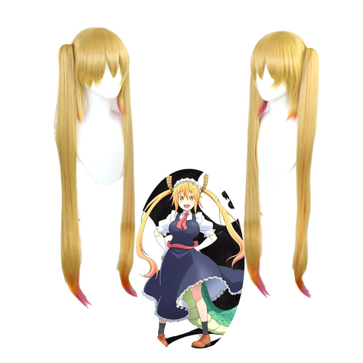 Peruca De Cosplay Miss Kobayashi's Dragon Maid Tohru Anime - Carrefour