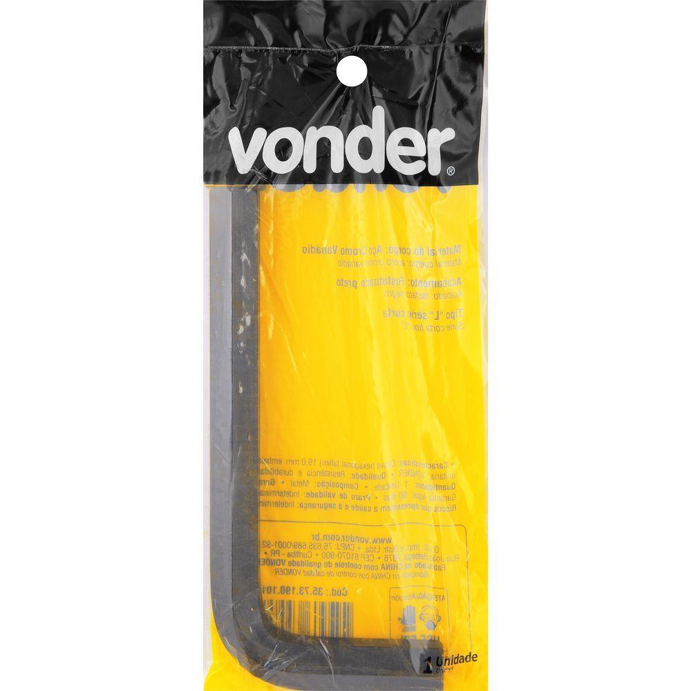 Chave Hexagonal (Allen) 19,0 Mm Vonder - Carrefour