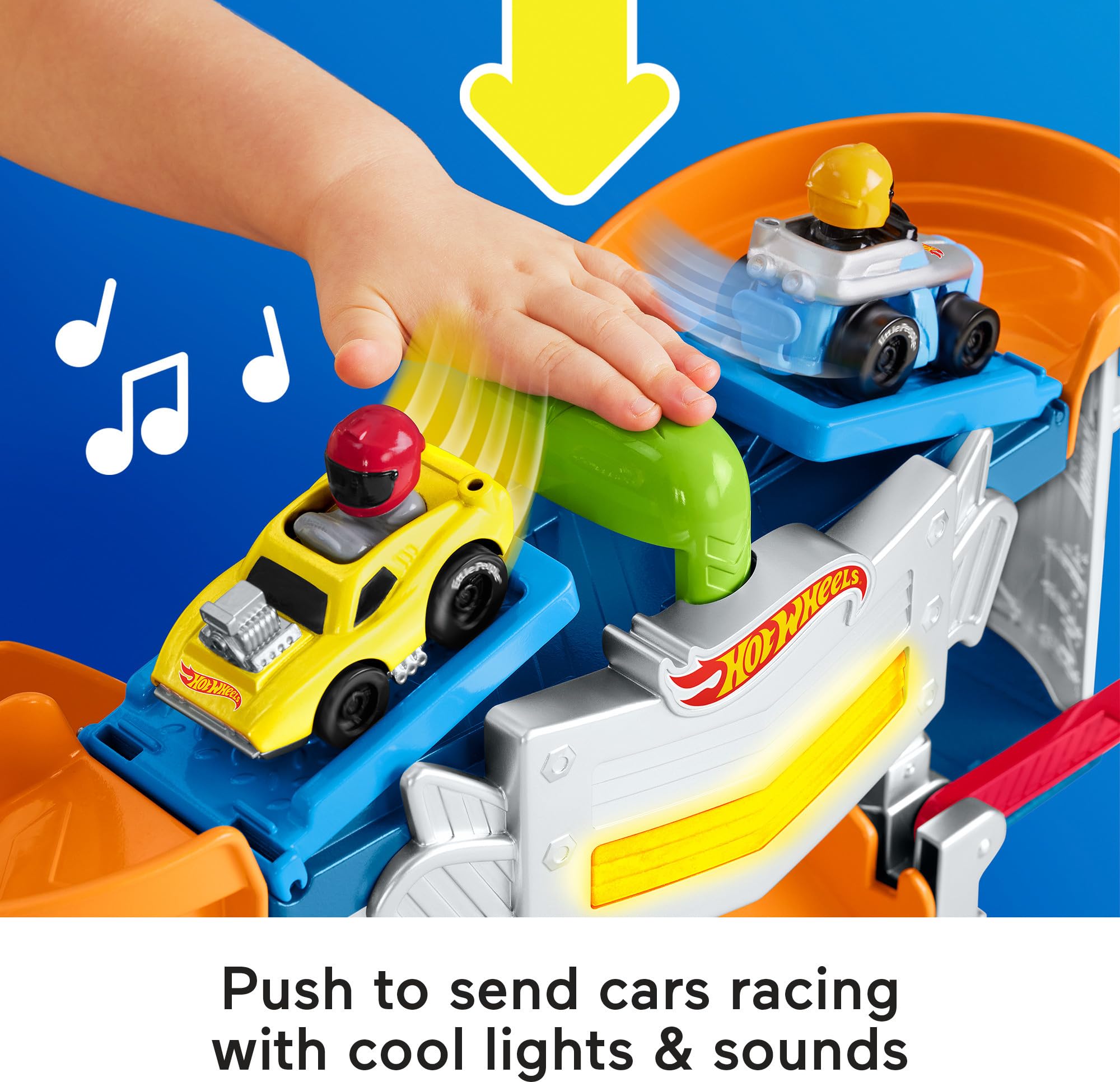 Conjunto De Pista De Corrida De Brinquedo Fisher-Price Little People ...