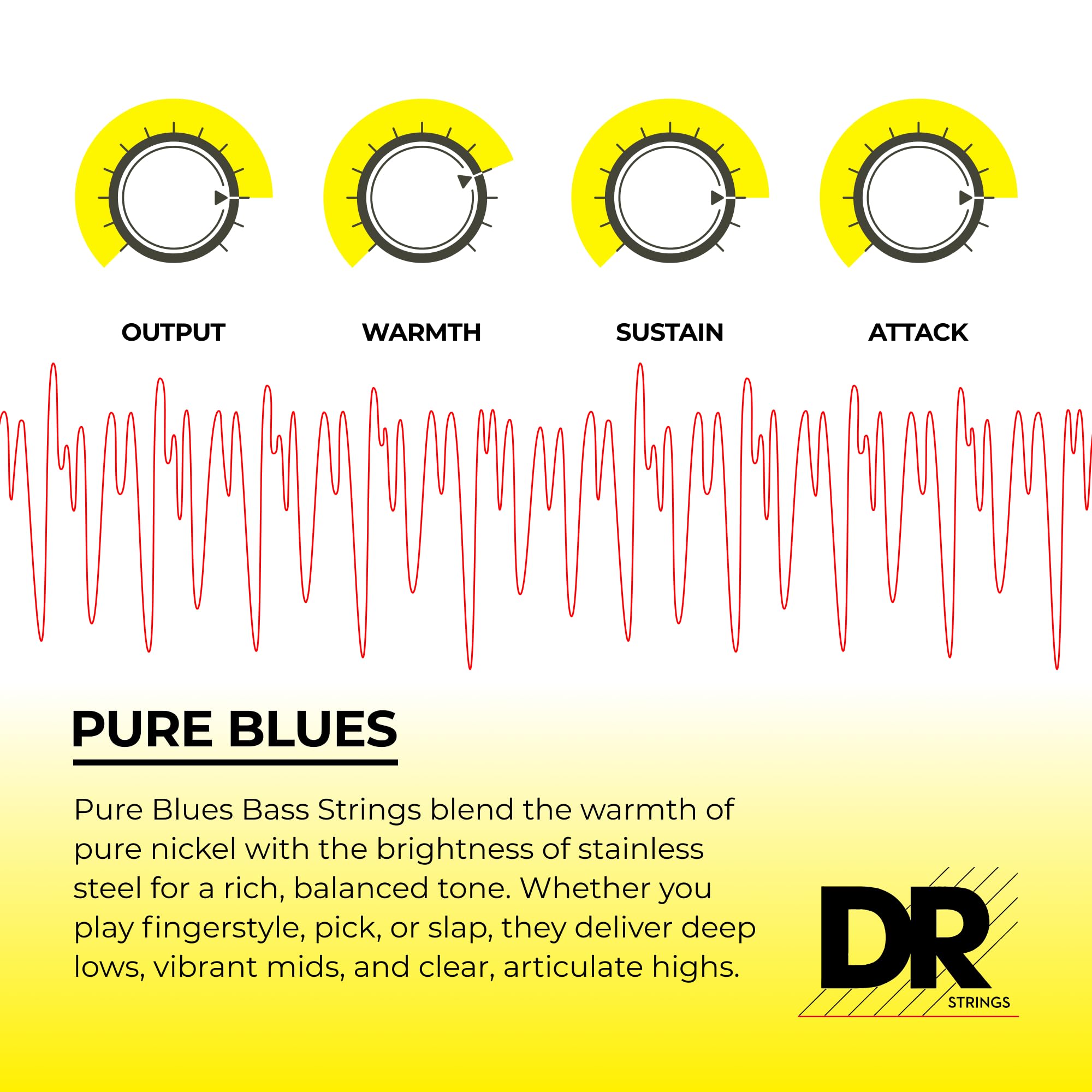 Cordas Para Baixo Dr Strings Pure Blues Pb-45 - Carrefour