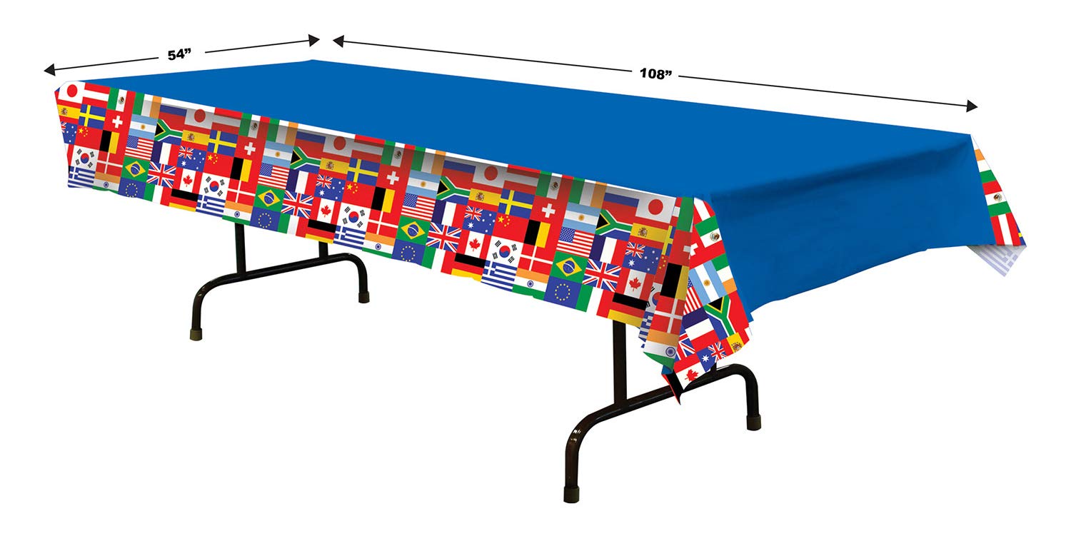 Toalha De Mesa Beistle International Flag Plastic 137x274cm - Carrefour
