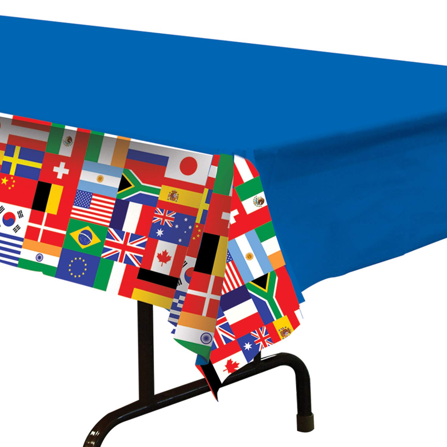 Toalha De Mesa Beistle International Flag Plastic 137x274cm - Carrefour