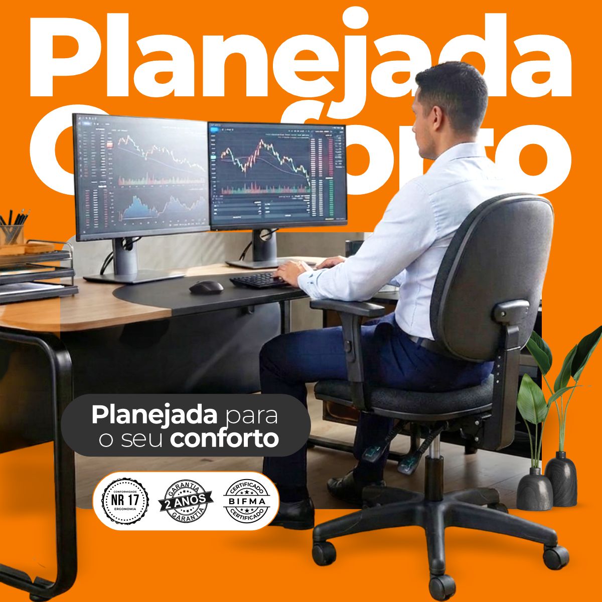 Cadeira De Escritório Oficial Operativa - 8 - Carrefour