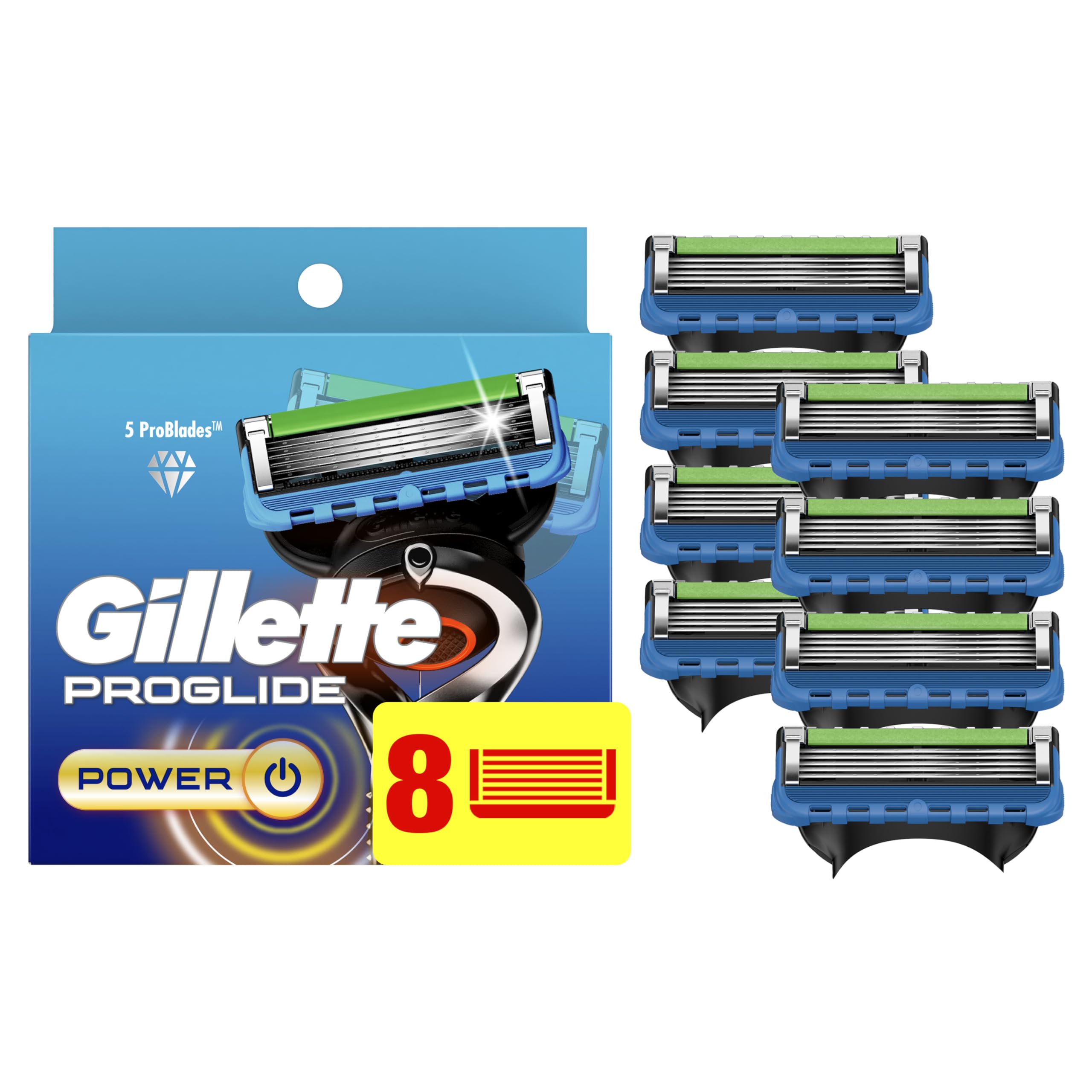 Razor Blade Reabastece Gillette Proglide Para Homens X8 - Carrefour