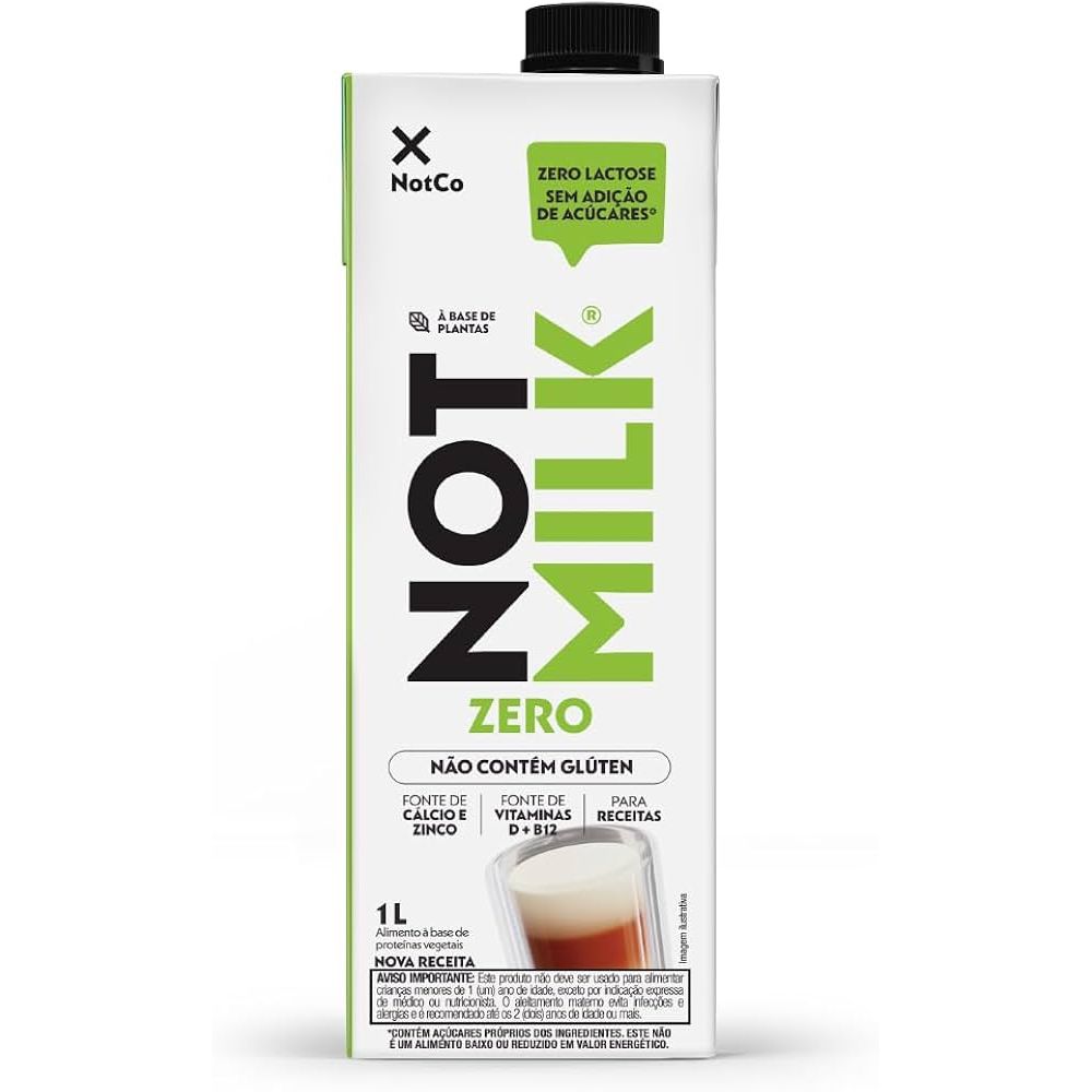 Bebida Vegetal Zero Adição De Açúcar Not Milk 1l - Carrefour