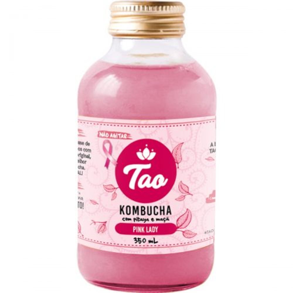 Kombucha Orgânica Sabor Pink Lady Tao Classic 350ml - Carrefour