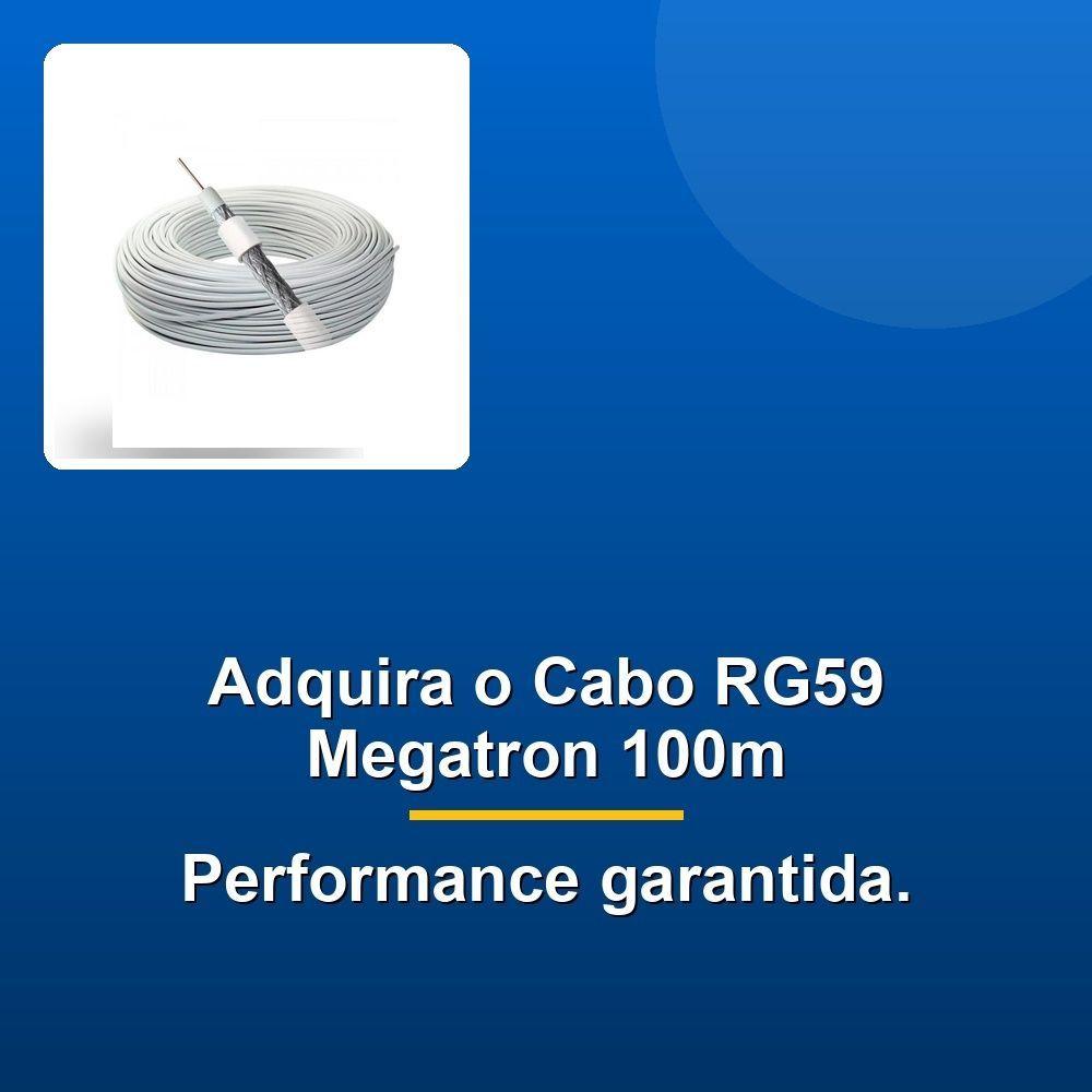 Cabo Coaxial Rg59 67% Rol Br Megatron 100m - Carrefour