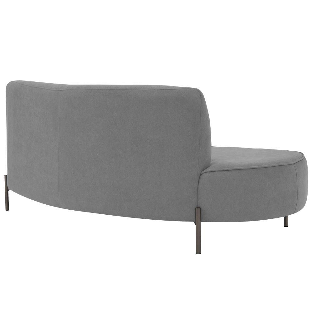 Sofá Orgânico 2 Lugares 150cm Argos Pés Titânio Linho Cinza - Nexta ...