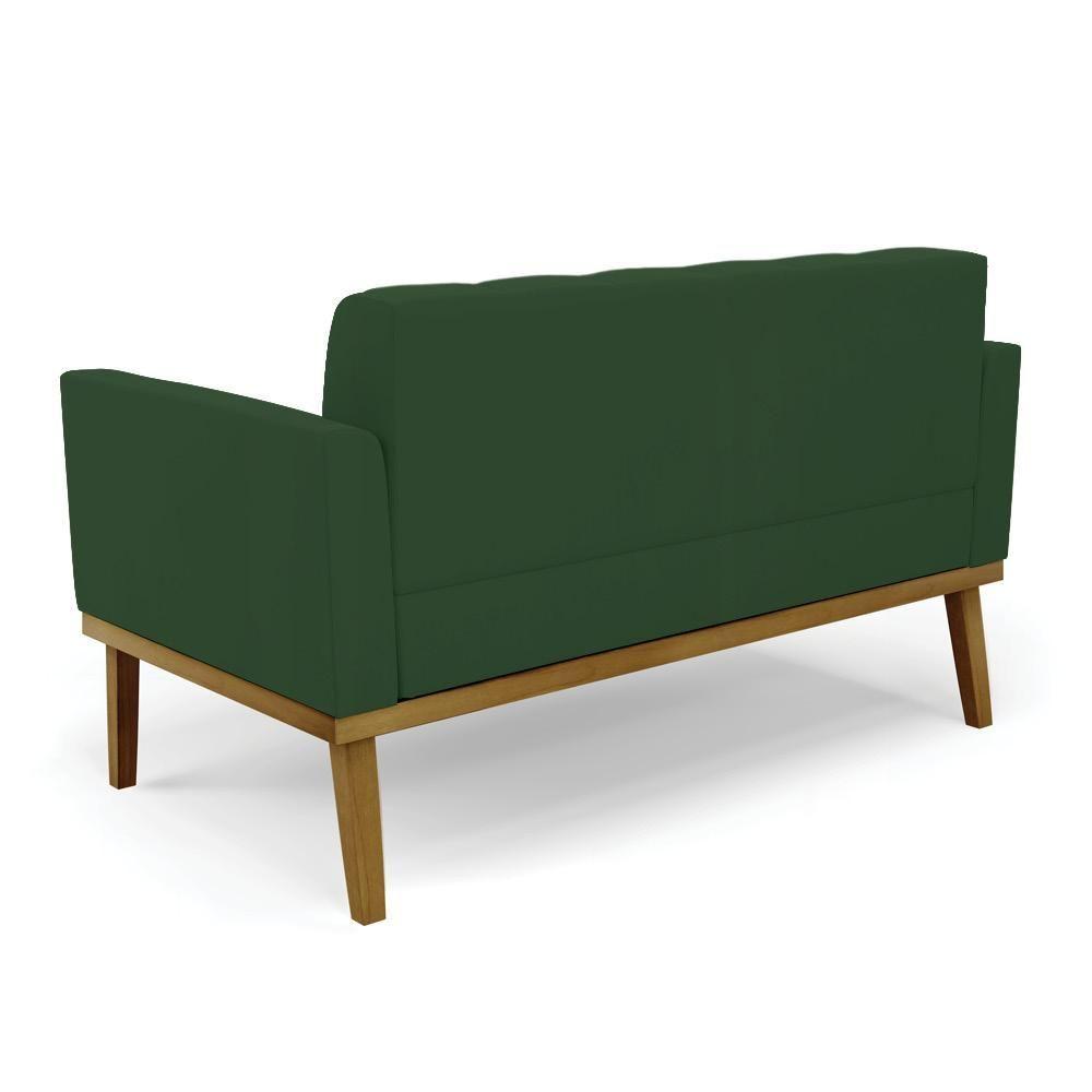 Conjunto Poltrona E Namoradeira Karen Decorativas Veludo Verde ...