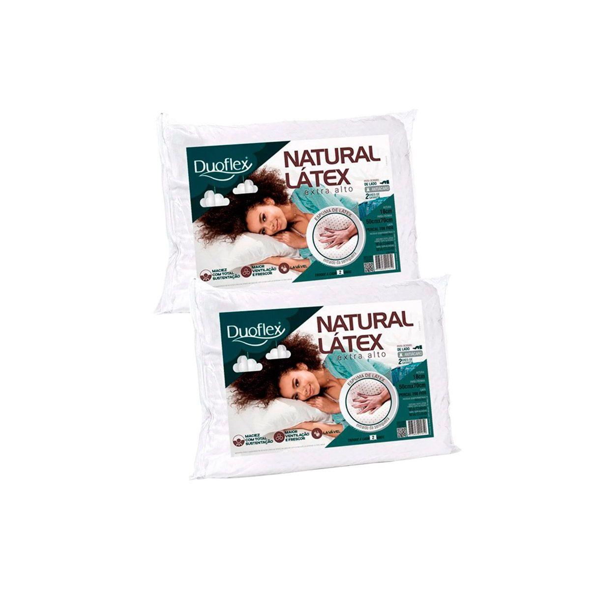 Travesseiro Látex Natural Alto Ln1101 Lavável C/ Capa De Algodão 200 ...