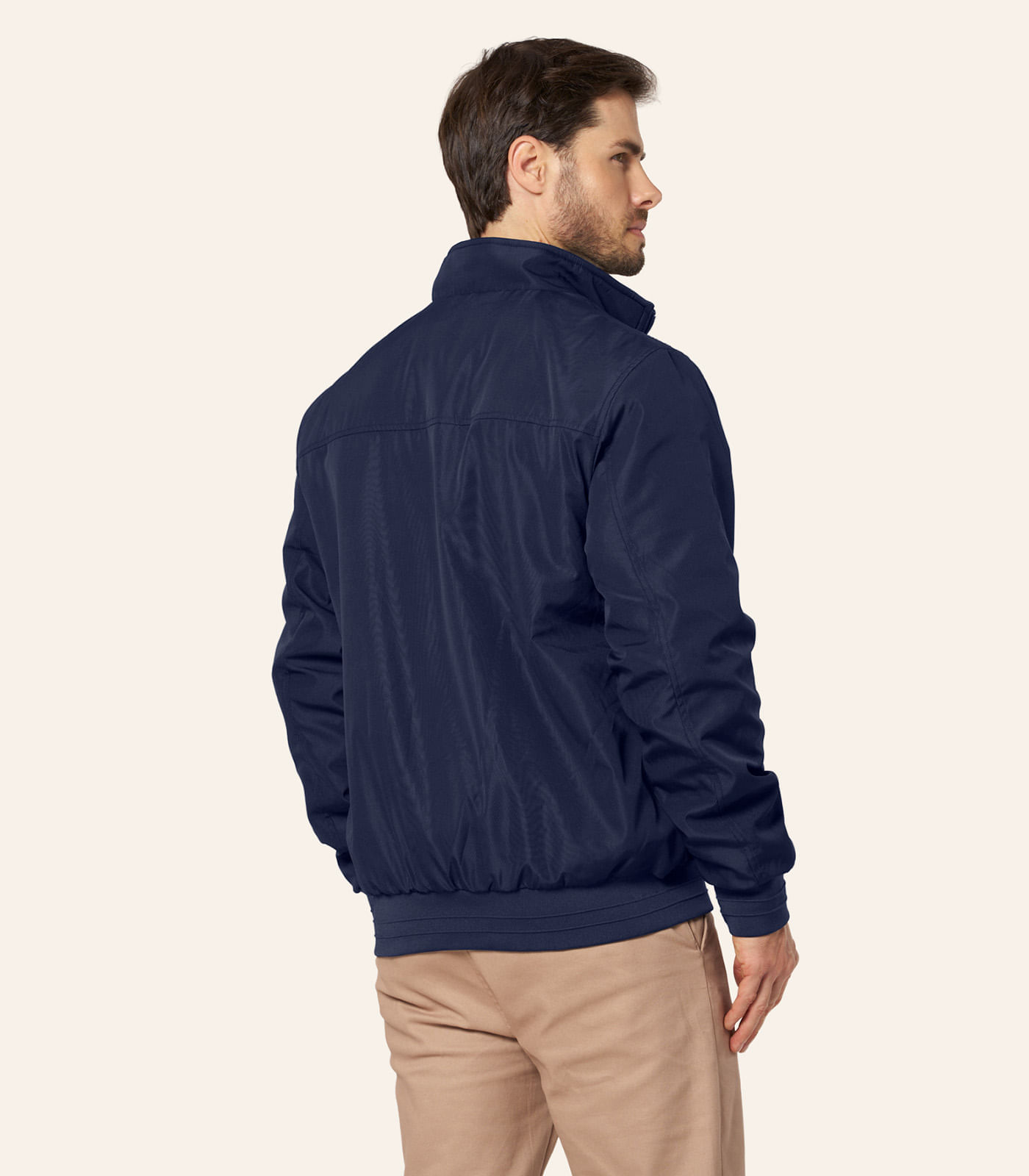 Jaqueta Masculina Microfibra Forrada Diametro Azul P - Carrefour