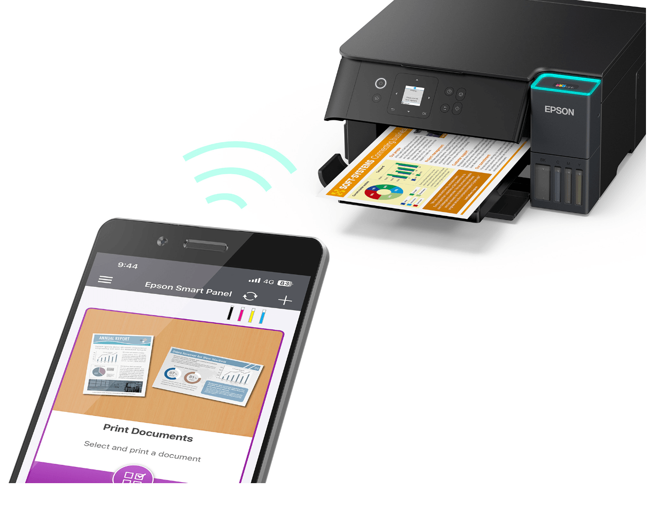 Impressora Multifuncional Epson ECOTANK L4360 Jato de tinta Wi-Fi USB ...