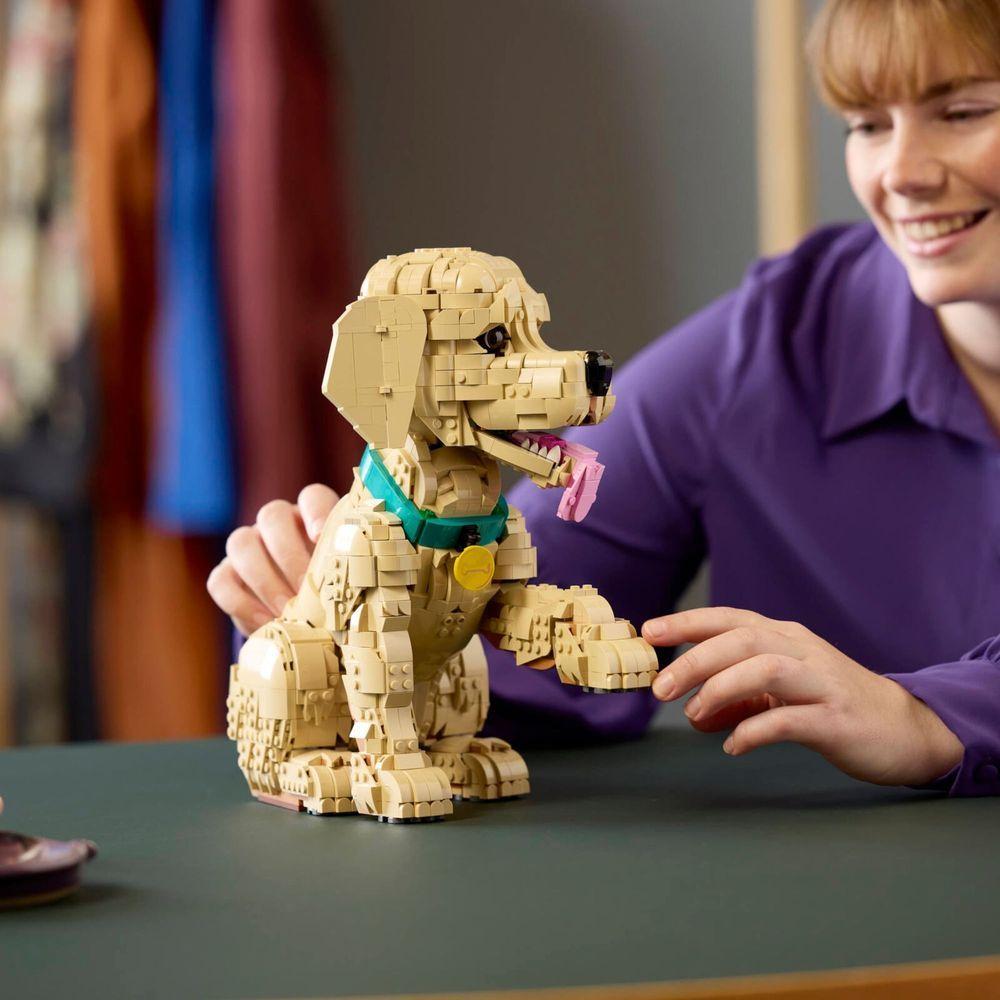 Kit De Construção Lego Icons Filhote De Golden Retriever 11384 ...