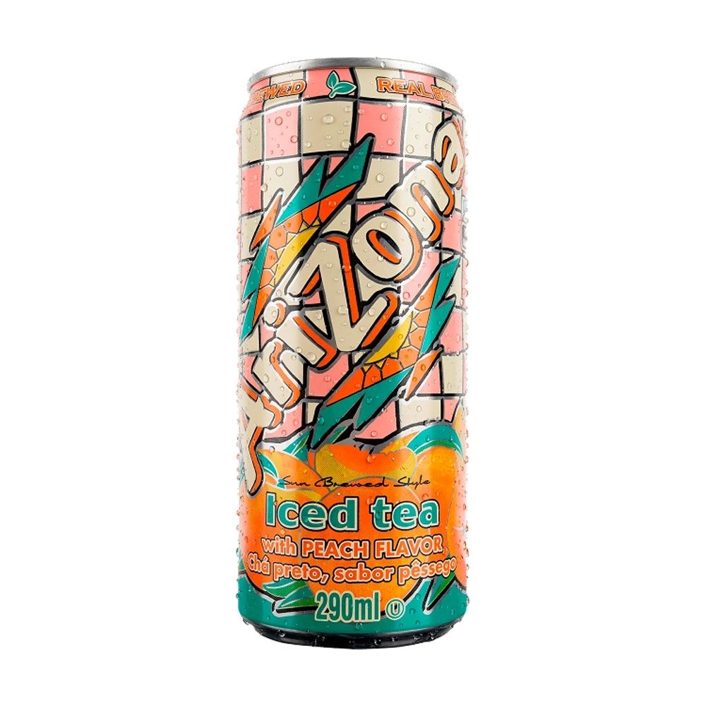 Chá Preto Arizona Iced Tea Sabor Pêssego 290ml Arizona - Carrefour
