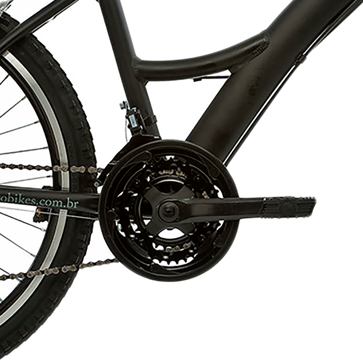 Bicicleta Tito Bikes Aro 24 - 21 Marchas Urban Teen Preta Fosca - Carrefour