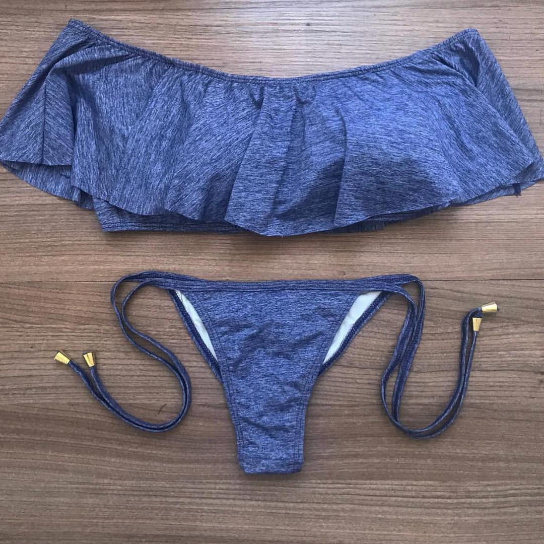 Biquíni Ciganinha Calcinha Empina Bumbum Sutiã Com Bojo Sutiã 90