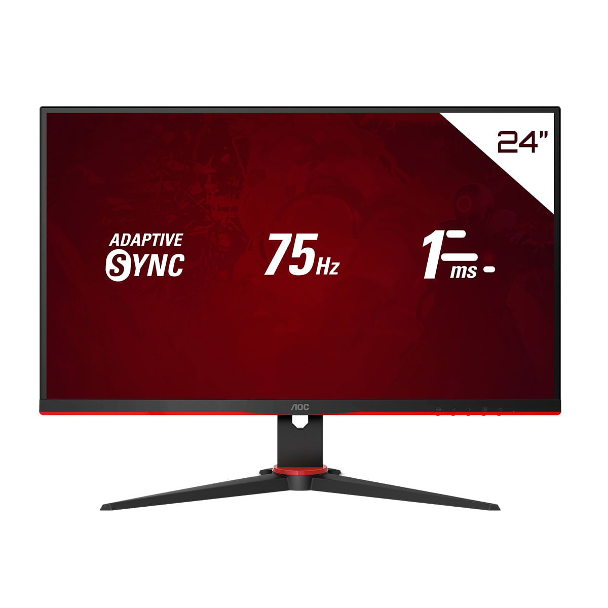 Monitor Gamer AOC 23,8" FHD IPS 75HZ 1MS Speed 24G2HE5 - Carrefour ...