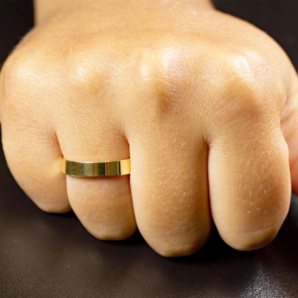 Aliança Ouro 10K Reta com Acabamento Liso - AS1892 - Carrefour