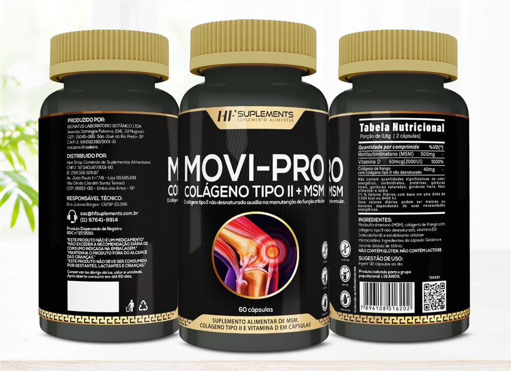 Conheça agora o MOVI - PRO, Colágeno Tipo II + MSM, um produto da LINHA ...
