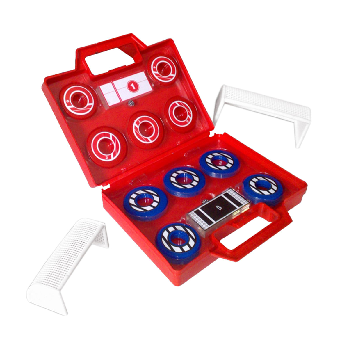 Maleta com Times para Futebol de Botão Medida Oficial Klopf 2 Times 32 ...