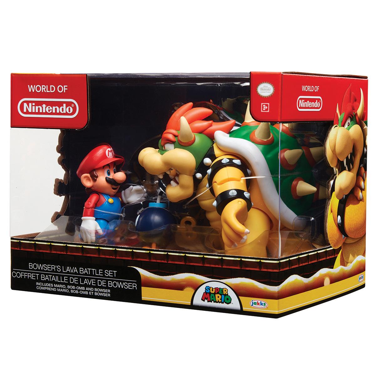 O Mario vs Bowser Castle Diorama é um cenário sensacional com o Mario e ...