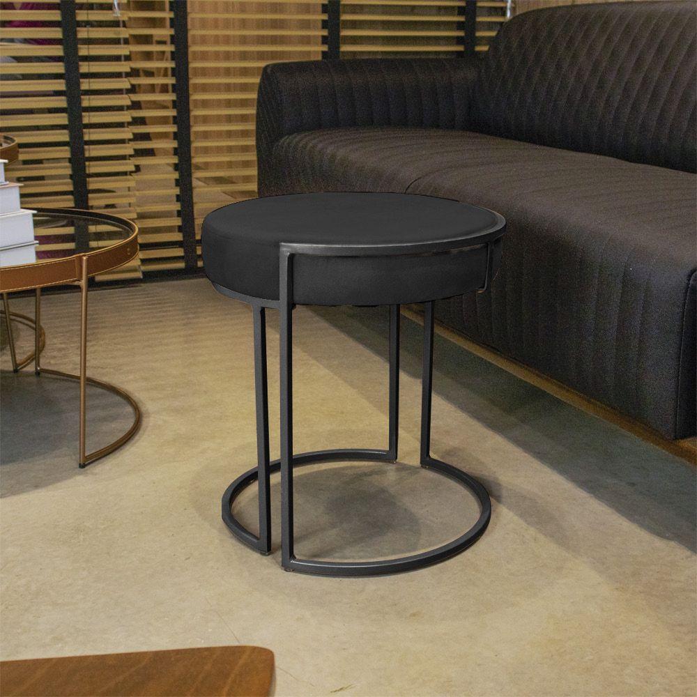 Kit 04 Puffs Love Suede Base Industrial Preto - Drossi -preto O Puff ...