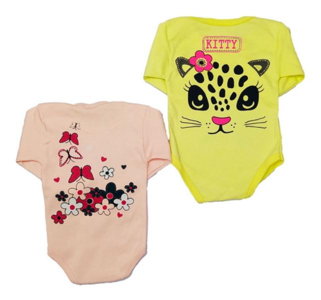 Kit 5 Peças Body Estampado Manga Longa e Curta Roupa Bebê Body bebê ...