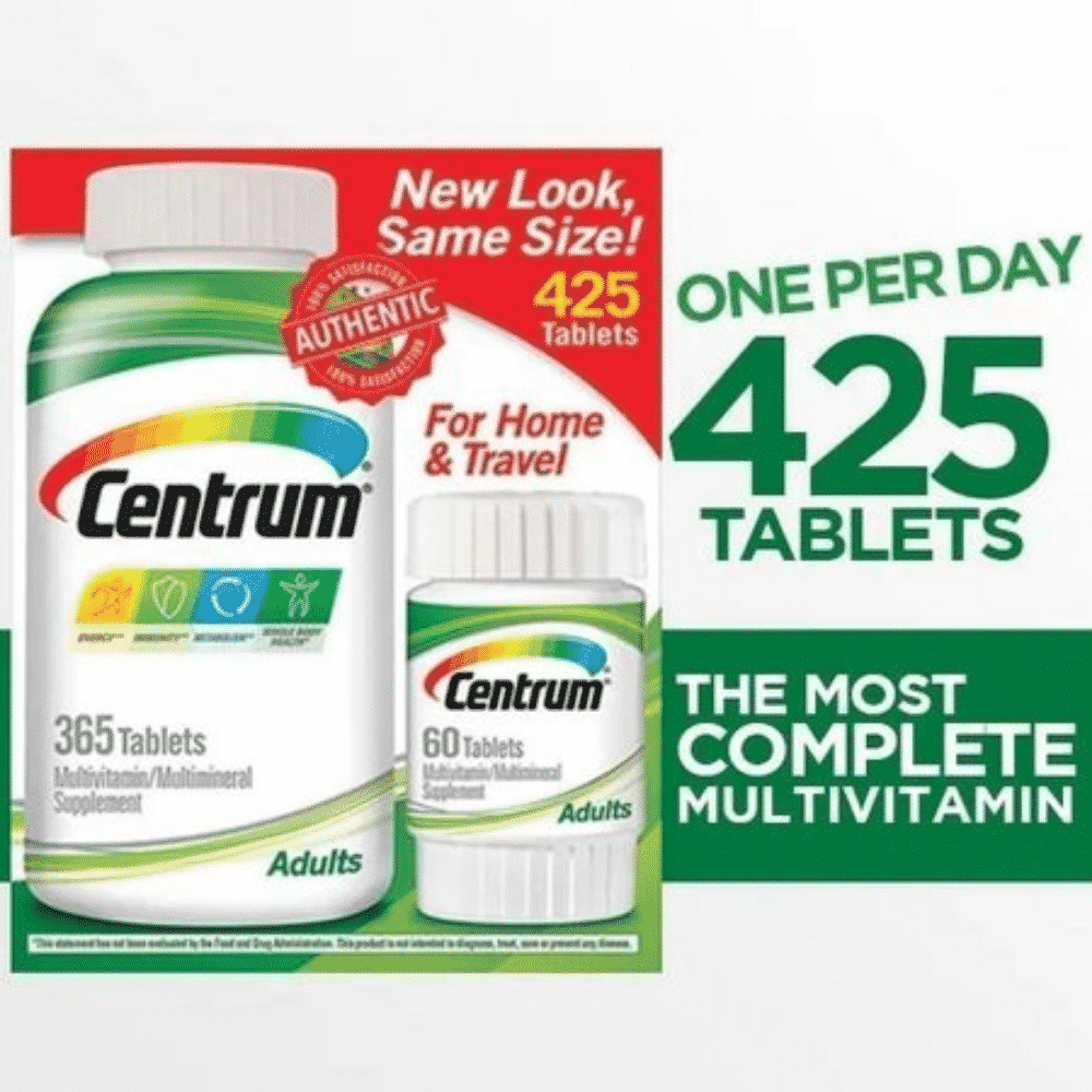 Centrum Multivitamínico Adultos 425 Tablets Importado - Carrefour
