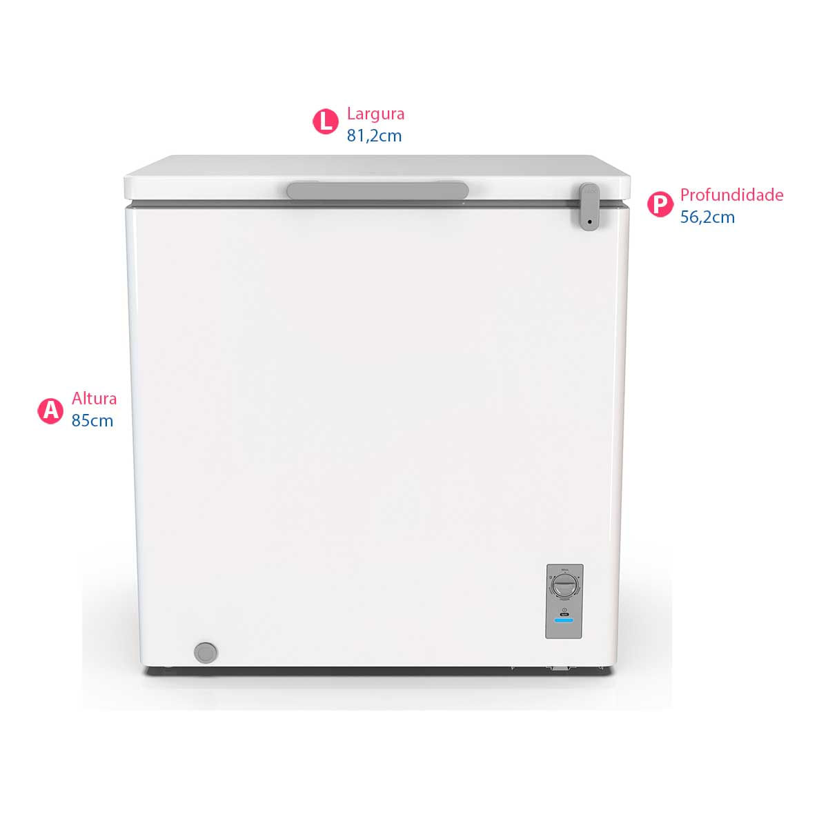 Freezer Horizontal Midea 205L 110V - Carrefour - Carrefour