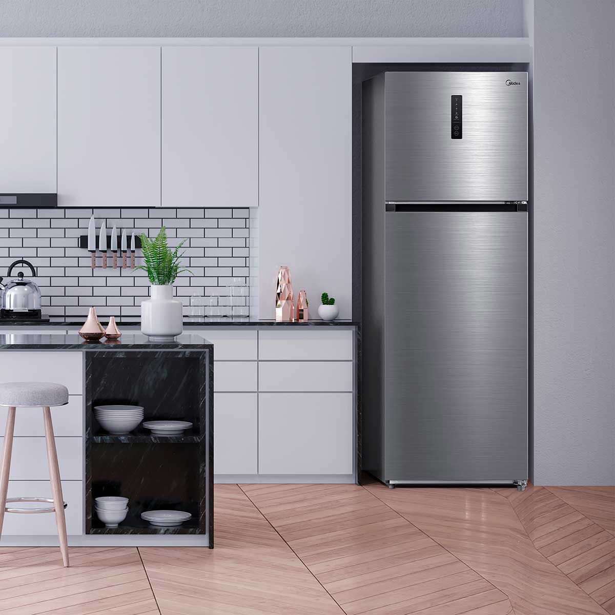 Refrigerador Frost Free SmartSensor 347L Midea 220V - Carrefour - Carrefour