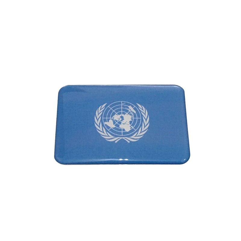 Adesivo resinado da bandeira da onu 5x3 cm - Carrefour - Carrefour
