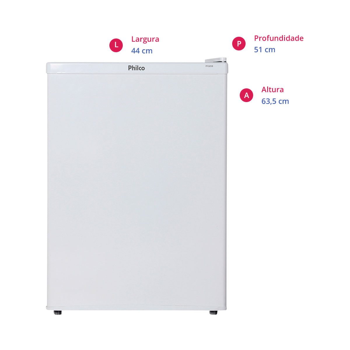 Frigobar Philco 67 Litros PFG85B Branco 220V - Carrefour - Carrefour