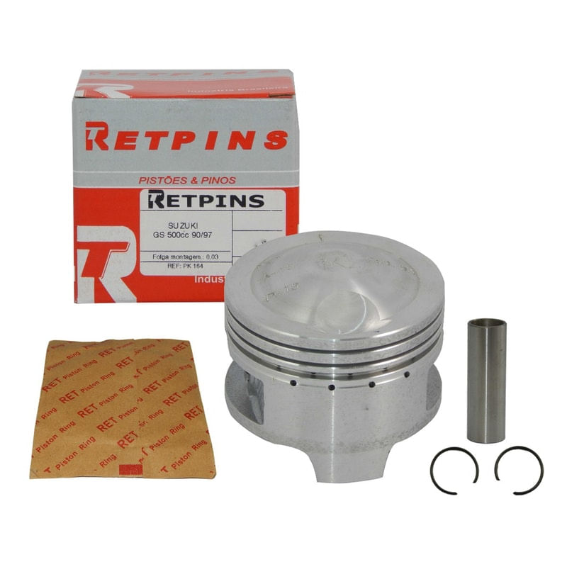 Kit Pistão Anéis Suzuki Gs 500 0,25 - Retpins - Carrefour - Carrefour