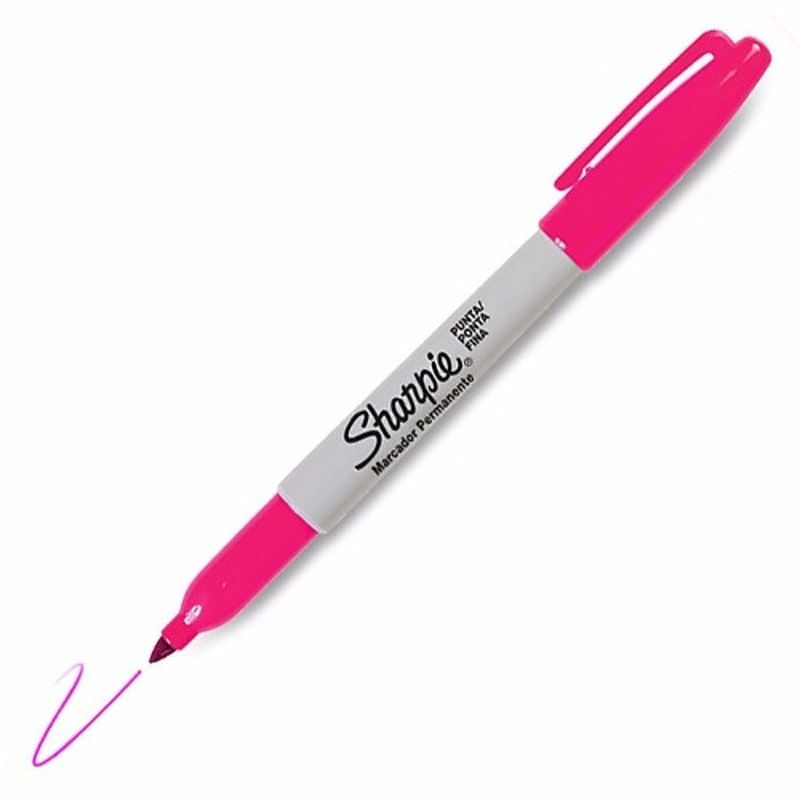 Caneta Sharpie Magenta ( Rosa ) - Kit com 6 Canetas - Carrefour - Carrefour