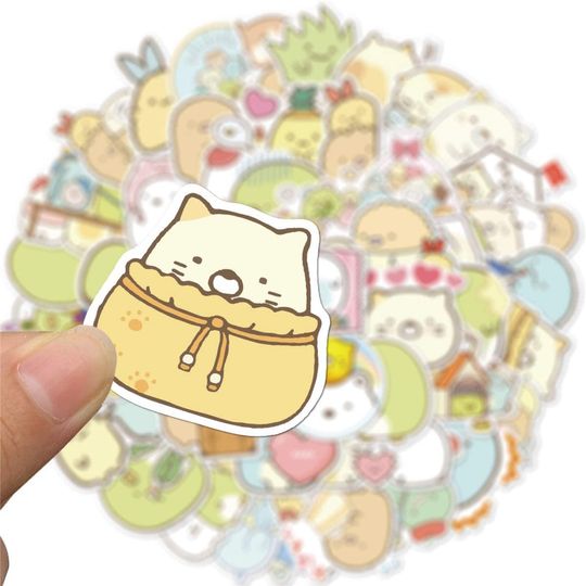 50 Pcs Kawaii Sumikkogurashi Anime Cartoon Stickers Japoneses Anime
