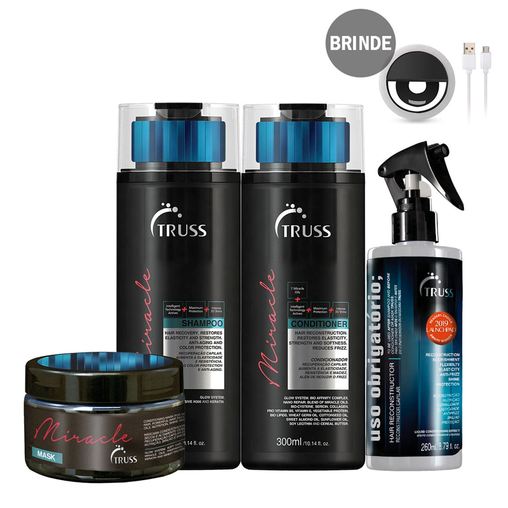 Kit Truss Miracle Home Care Com Brinde - 5 Itens - Carrefour