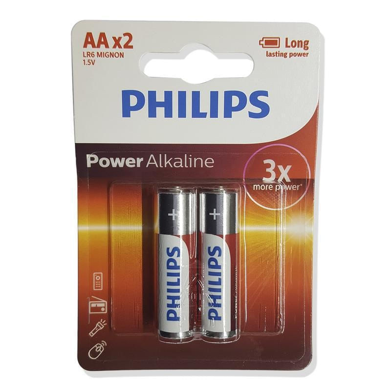 Philips 2Aa Pilha Power Alkaline Cartela Com 2 Unidades - Carrefour ...