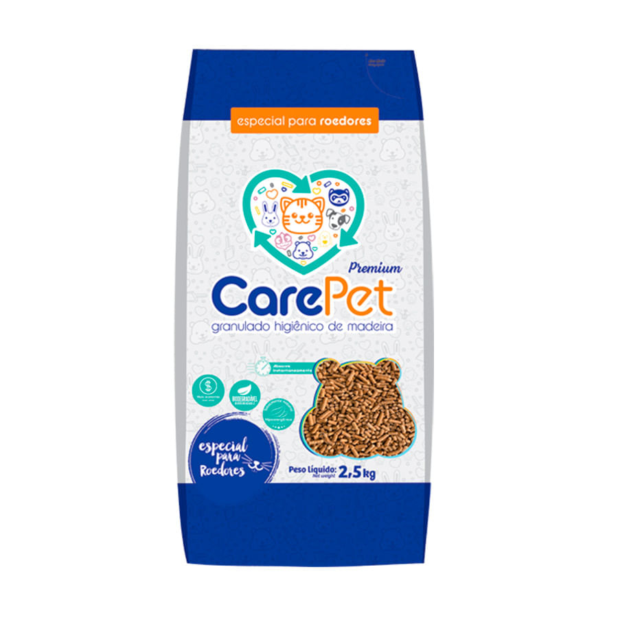 Granulado Higiênico CarePet de Madeira para Roedores - 10kg - Carrefour ...