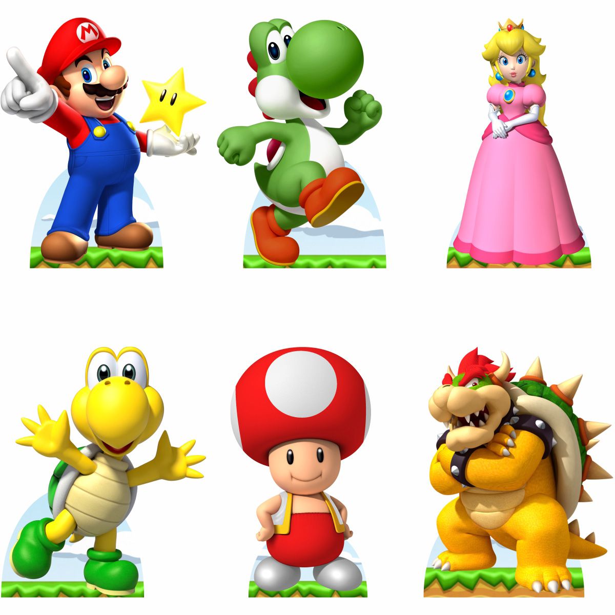 Kit 6 Displays de Mesa e Painel Super Mario - Carrefour - Carrefour